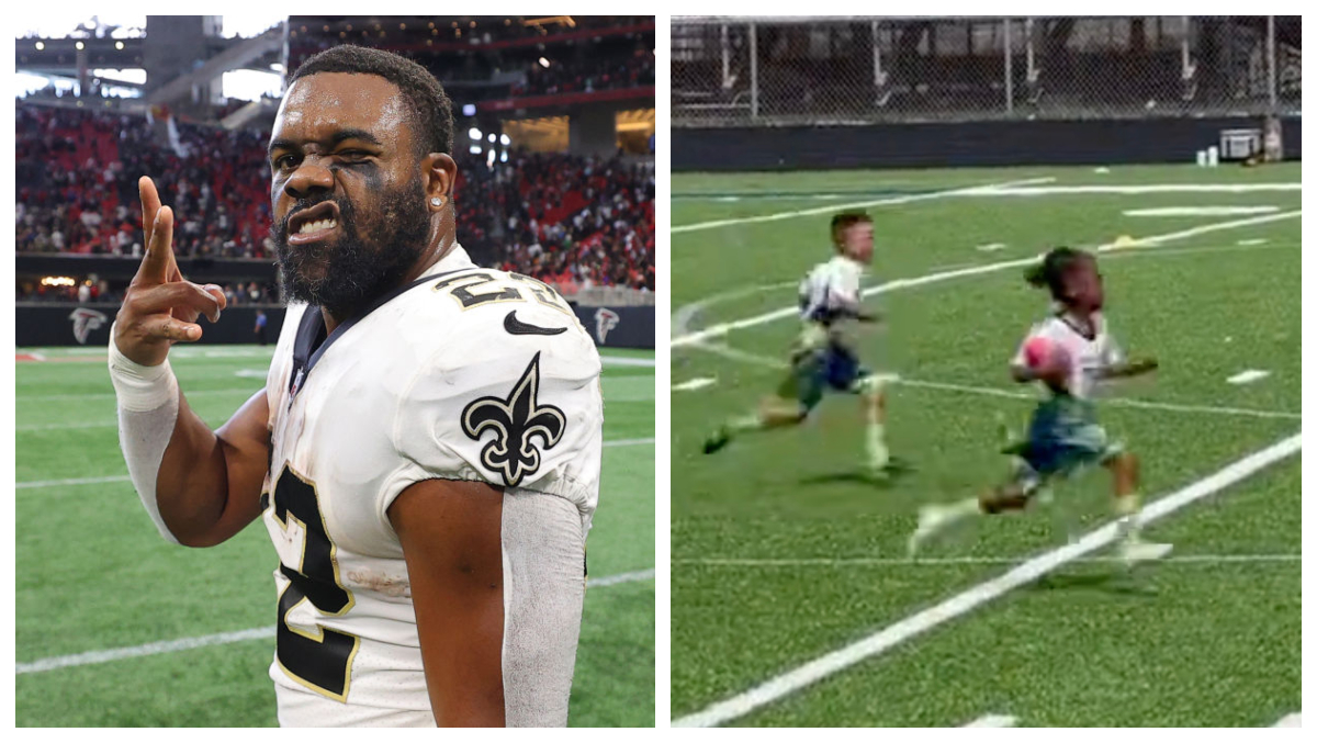 Mark Ingram's Daughter Has Dad's Moves, Schools Boys In Flag Football ...