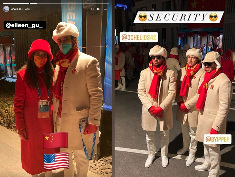 Chris Chelios' Son Enjoys Olympic Opening Ceremony As Team China