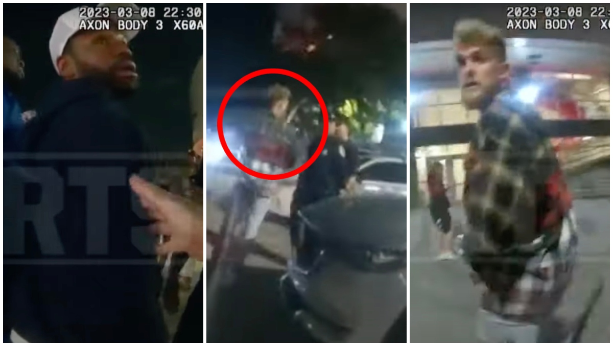 Body Cam Shows Jake Paul Running From Floyd Mayweather - outkick | OutKick