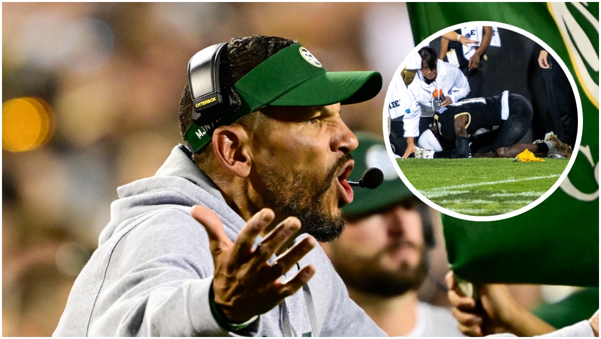 Jay Norvell Reacts To Brutal Hit On Travis Hunter - outkick | OutKick