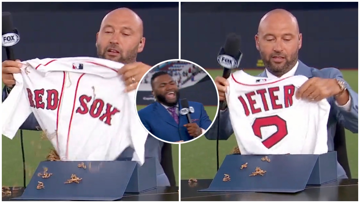 Cursed Jersey: Derek Jeter Didn't Care For His B-Day Gift From Big Papi | OutKick