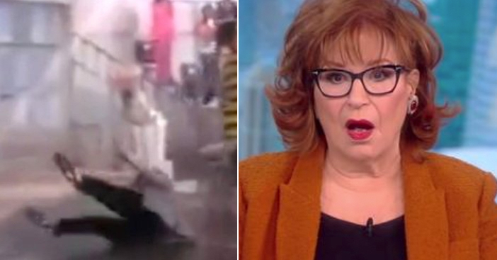 Joy Behar Face-Plants On 'The View' Set | OutKick