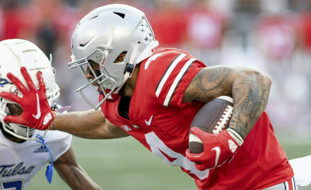 Julian Fleming Scores Touchdowns After Dislocating Shoulder - outkick ...