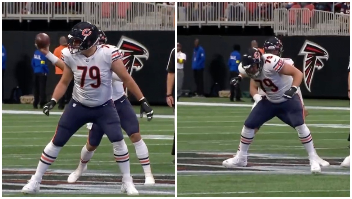 Justin Fields Drills Lineman With Pass During Bears Loss To Falcons ...