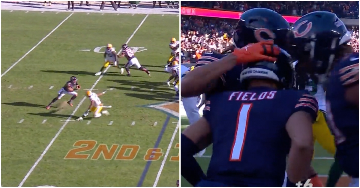 Justin Fields Scampers For 55-Yard Rushing TD | OutKick