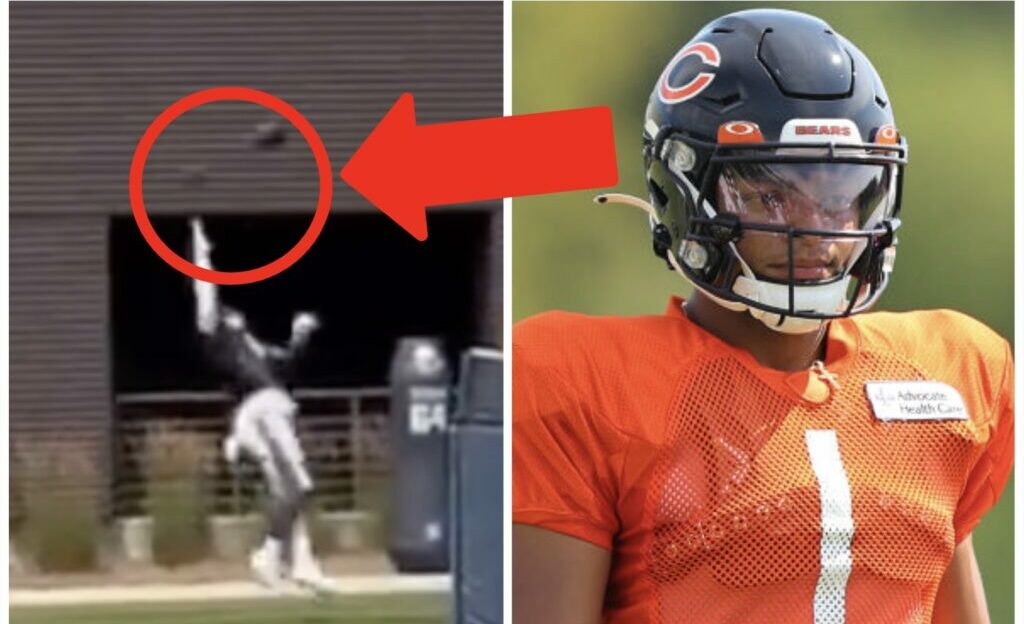 Justin Fields Throws Terrible Pass During Training Camp - outkick | OutKick