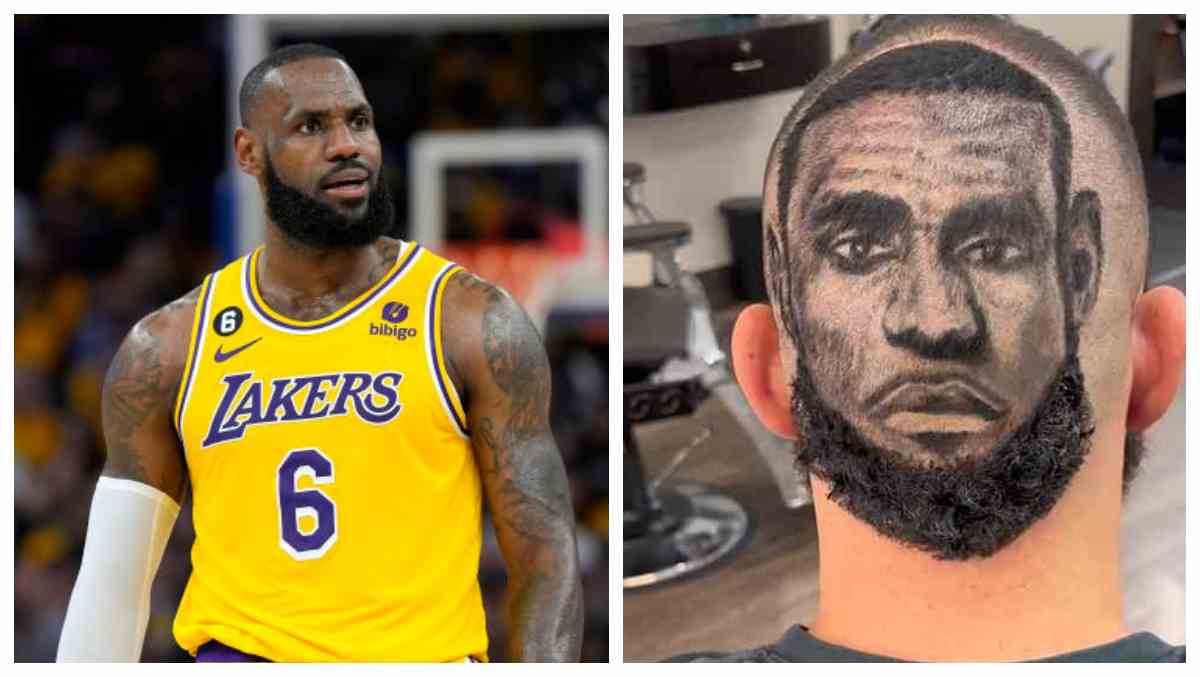 Ultimate Cringe: Someone Got LeBron James' FACE Shaved Into Their Hair ...