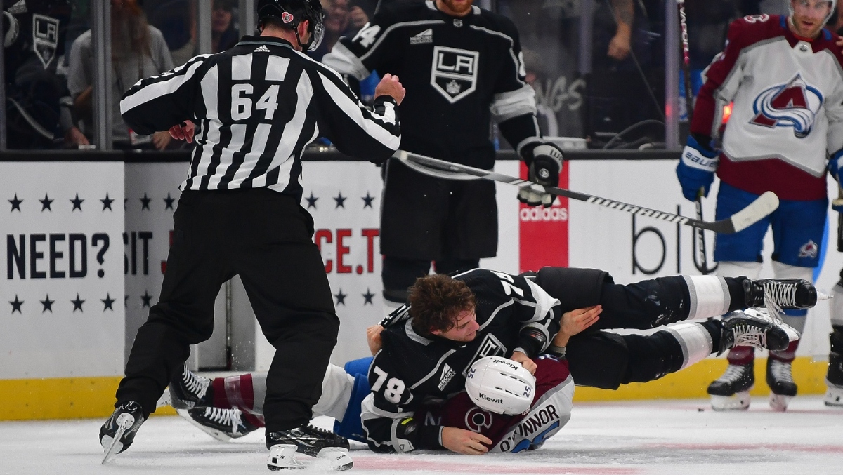 NHL Rookie Alex Laferriere Wins His First Fight And His Family Went ...
