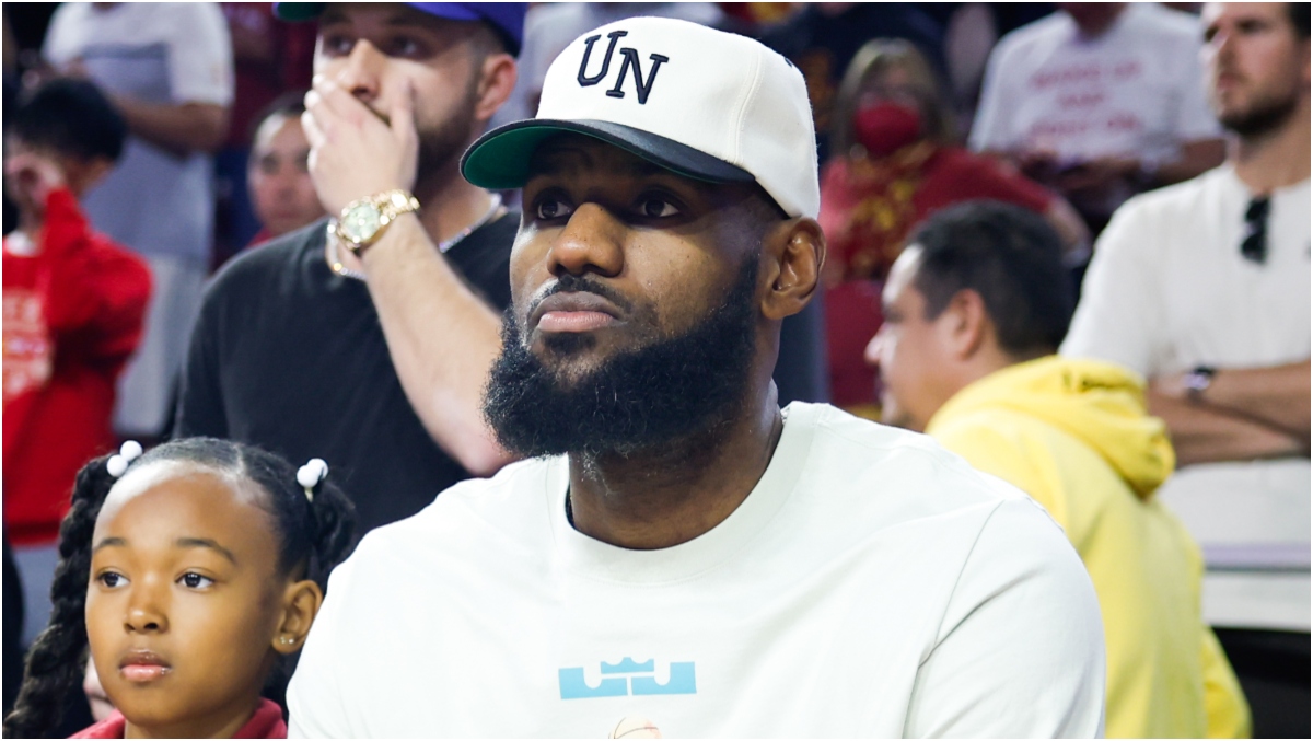 LeBron James Doesn't Stand During Anthem At USC Game - outkick | OutKick
