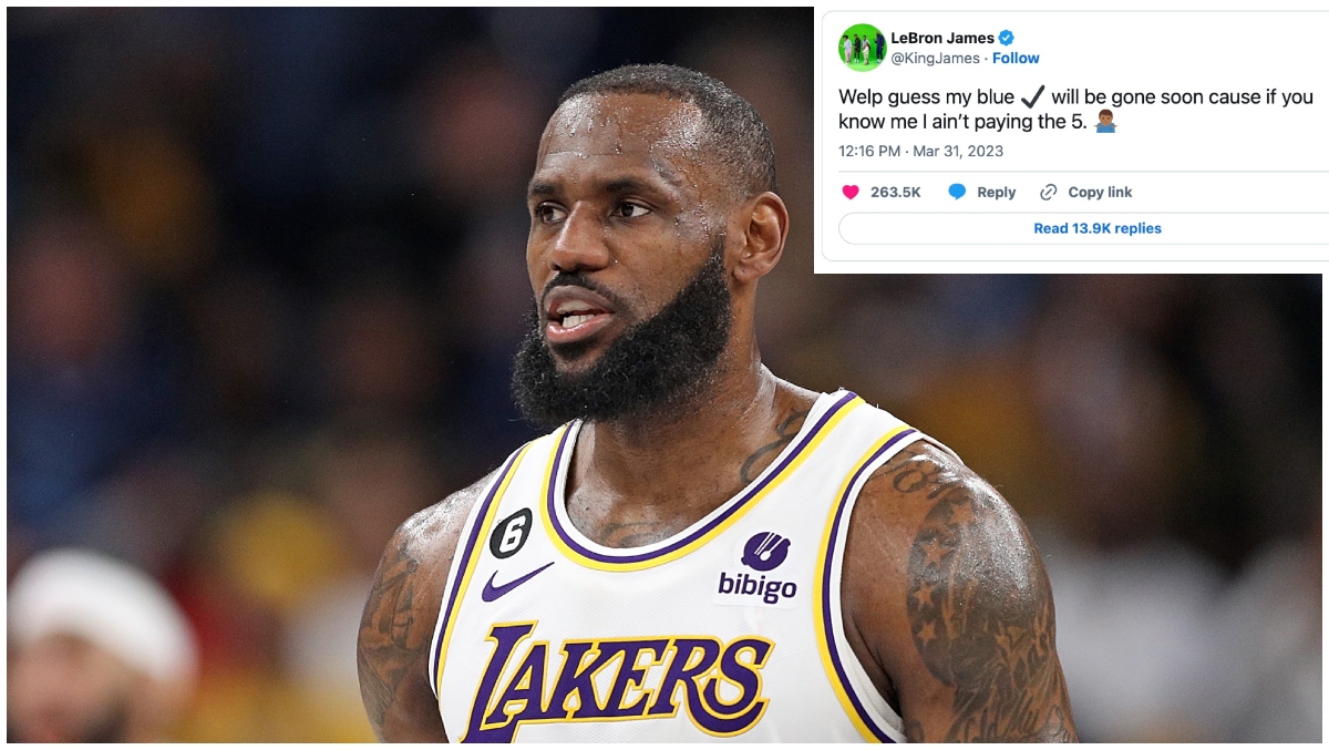 LeBron James Keeps Checkmark, Subscribes To Twitter Blue - outkick ...