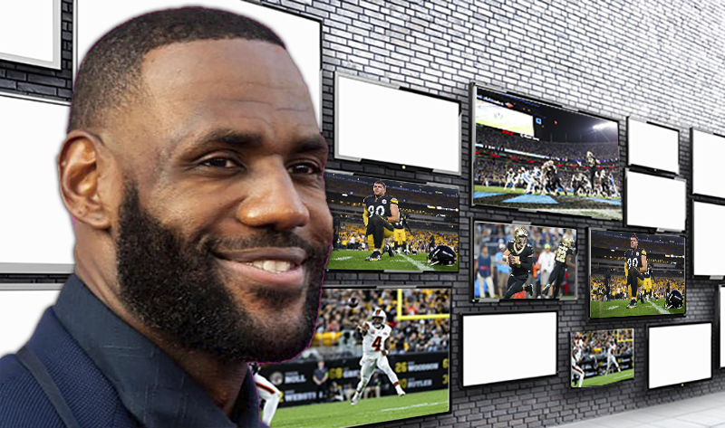 I'll Give Billionaire LeBron Credit, He Has A Nice TV Setup At His ...