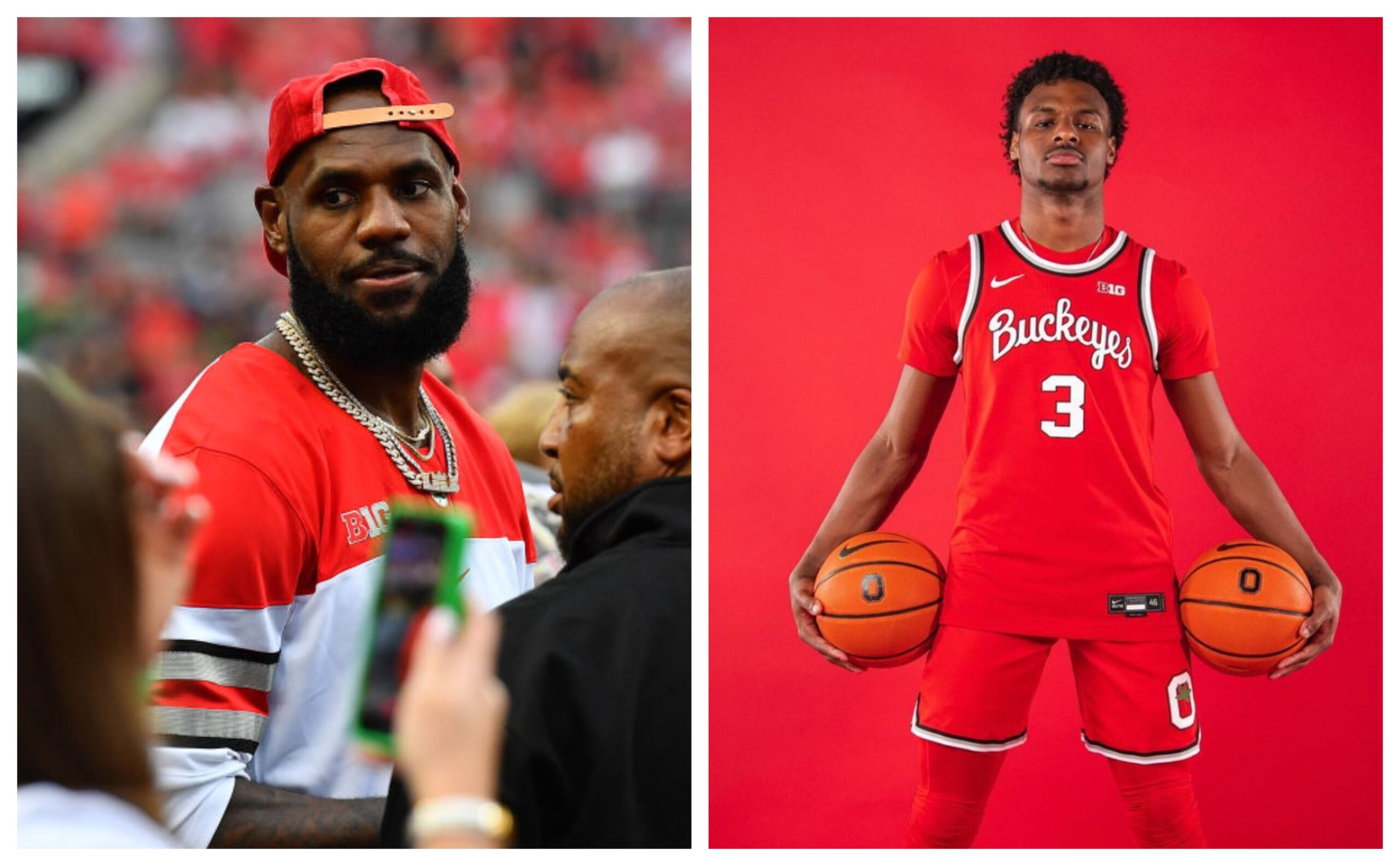 Bronny James Visits Ohio State, Rocks OSU Jersey | OutKick