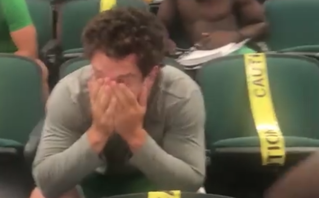 Marshall Long Snapper Breaks Down After Learning He's Officially On ...