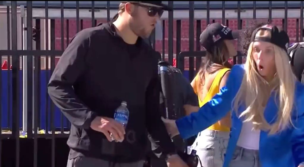 Party Foul: Matthew Stafford Walks Away After Photographer Falls ...