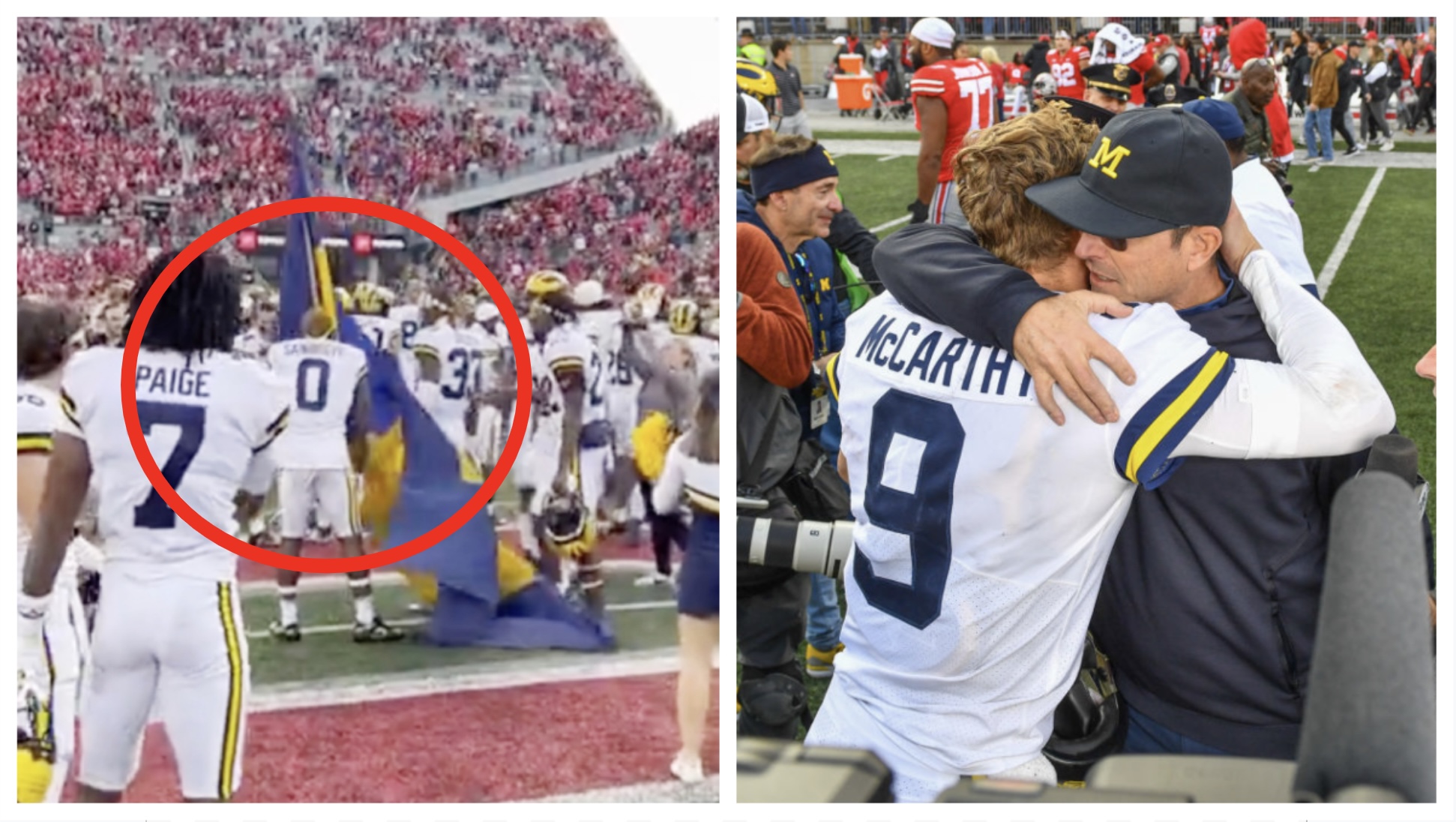 Jim Harbaugh Reacts To Michigan Players Planting A Flag - outkick | OutKick Jim Harbaugh Reacts To Michigan Players Planting A Flag - outkick | OutKick