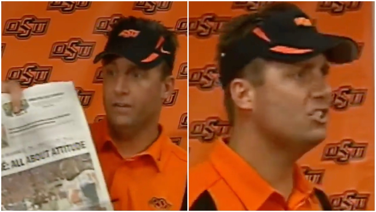 Mike Gundy's 'I'm A Man' Rant Turns 16 - outkick | OutKick