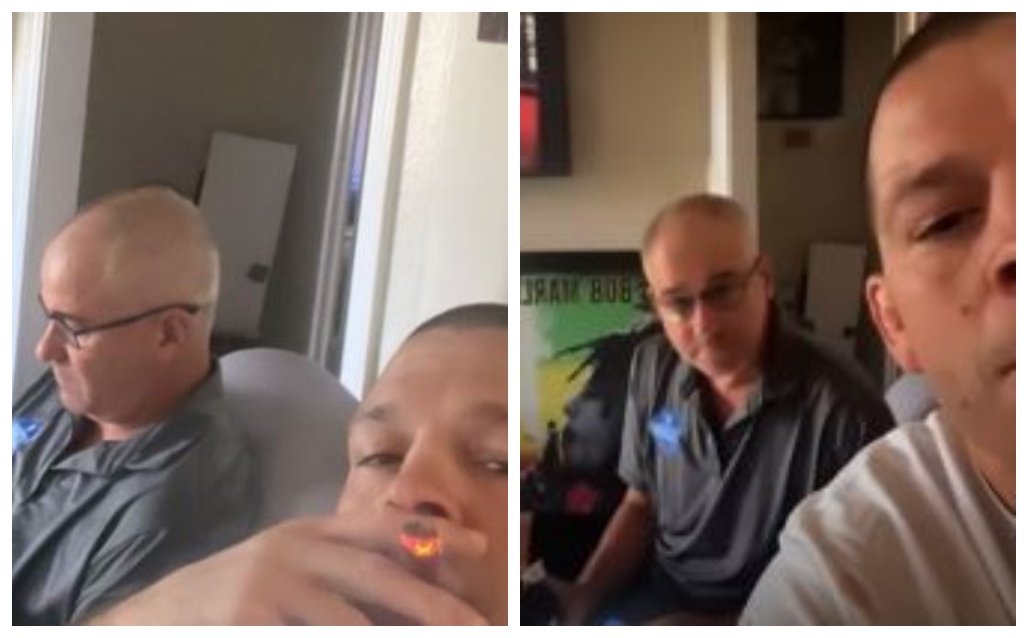 Nate Diaz Smokes Weed With USADA Sample Collector In His Home | OutKick