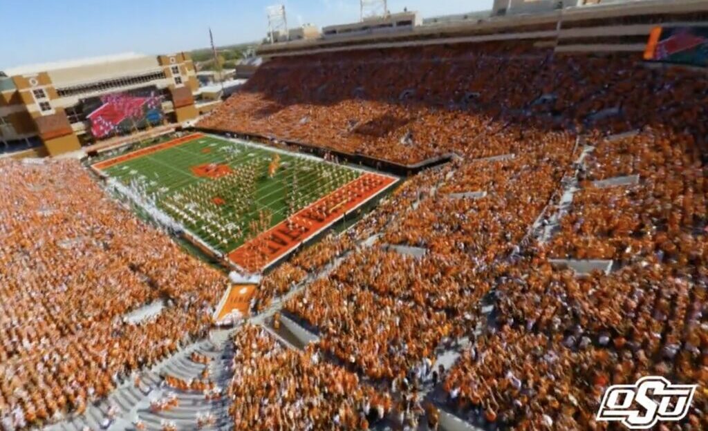 Oklahoma State Drops Drone Video From The Texas Game - outkick | OutKick