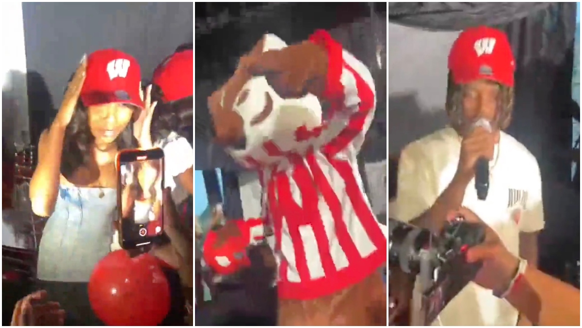 Omillio Agard Commits To Wisconsin In Epic Fashion - outkick