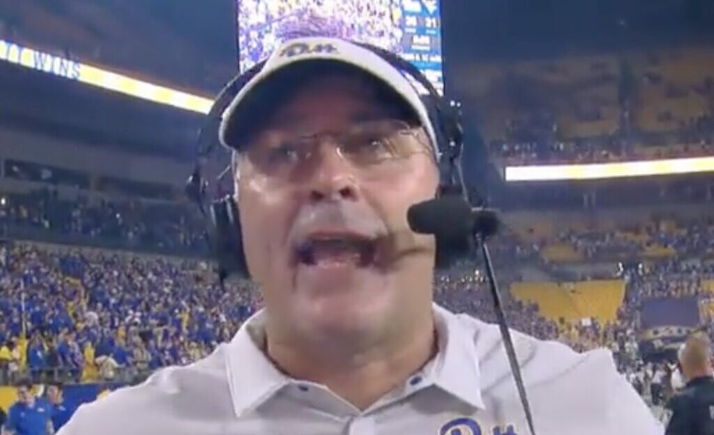 Pat Narduzzi Rips ESPN On Live TV After Beating WVU - outkick | OutKick