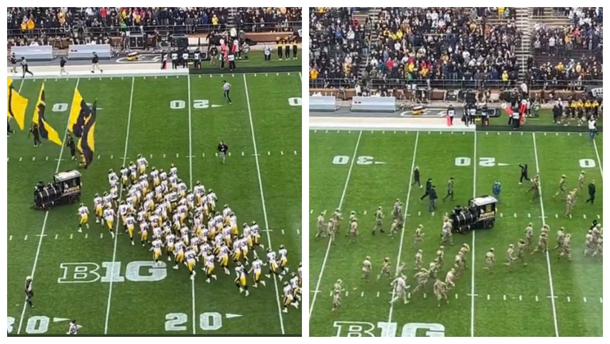 Purdue's Choo-Choo Train Breaks Down On Field, Wreaks Havoc Before Iowa ...
