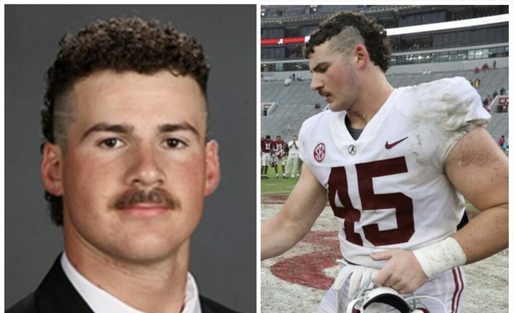 Alabama TE Robbie Ouzts Has Epic Hair And Mustache - outkick | OutKick
