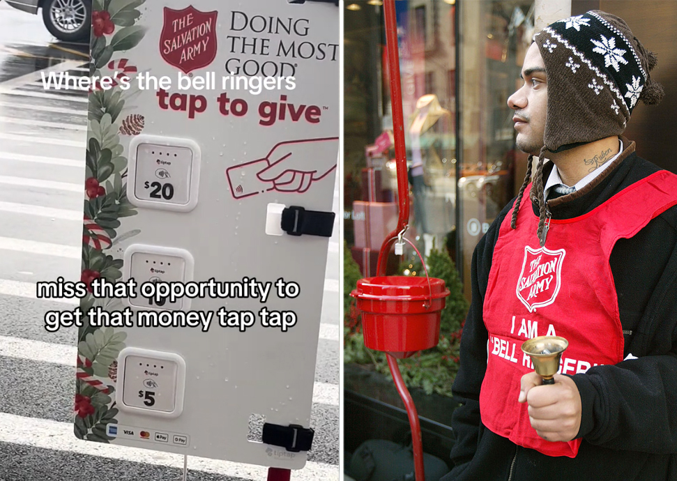 Salvation Army Red Kettles Replaced With Credit Card Tap Stations At ...