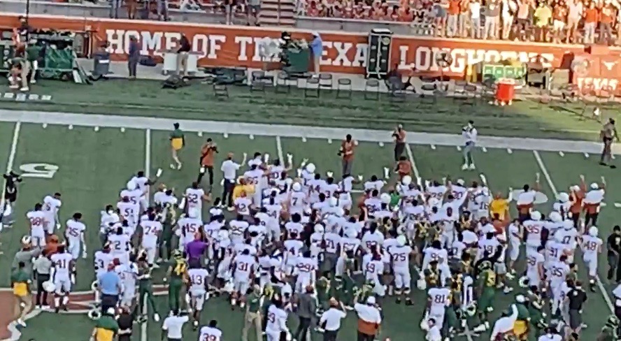 Texas Players and Coaches Stay on Field for "Eyes of Texas" | OutKick