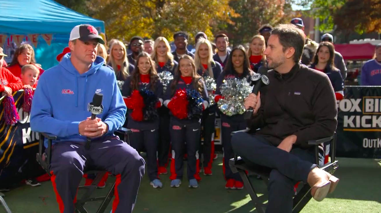 Ole Miss HC Lane Kiffin Joins Clay Travis On FOX's Big Noon Kickoff ...