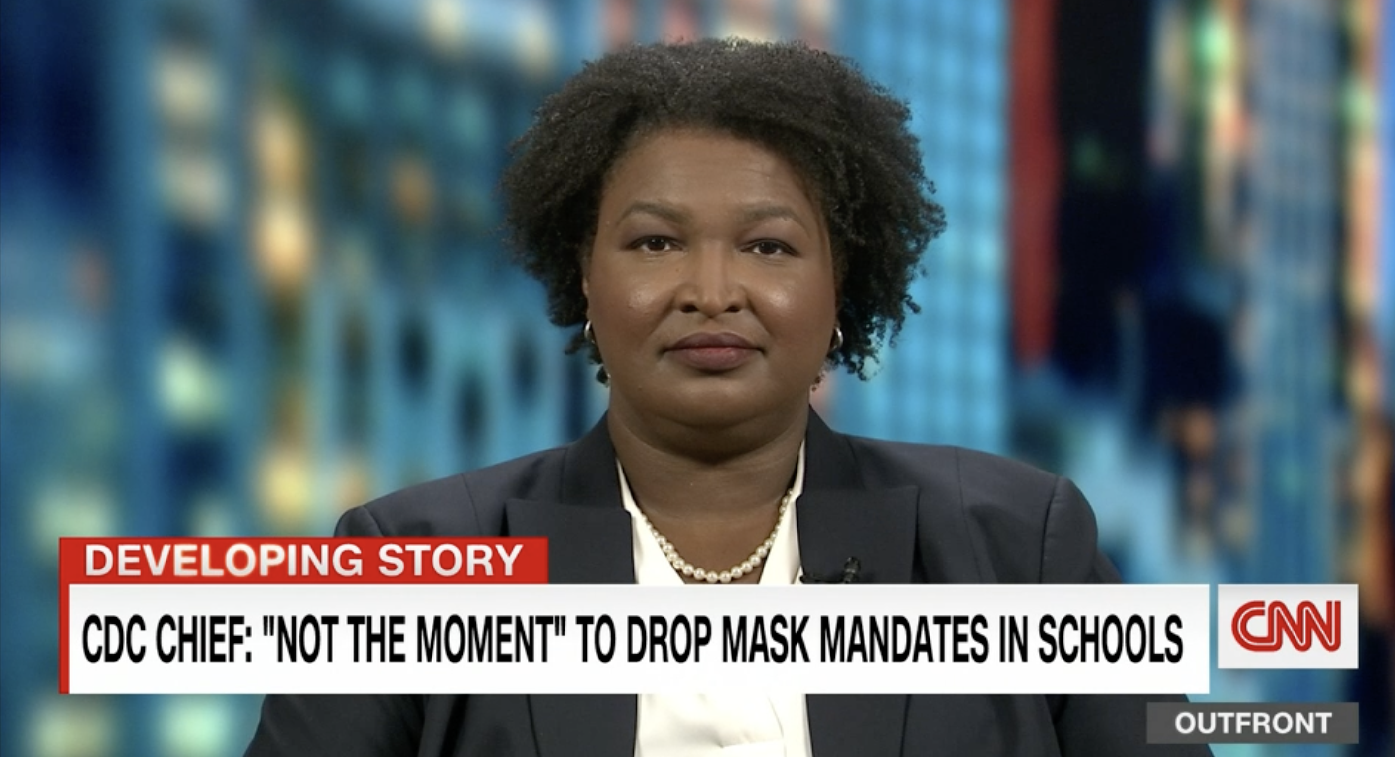 Stacey Abrams Lies That She Put Her Mask Back On After School ...