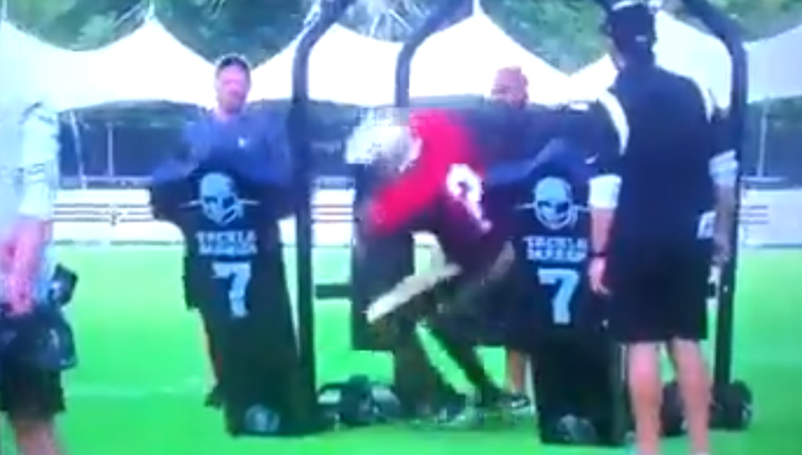 Watch: Jameis Winston Hilariously Gets Knocked Around By Gauntlet ...
