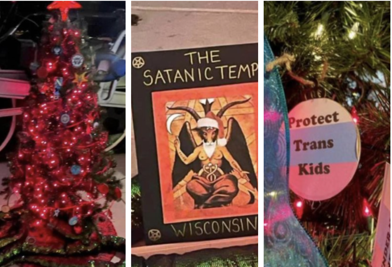 Satanic and Trans Trees Included During Christmas Tree Festival | OutKick