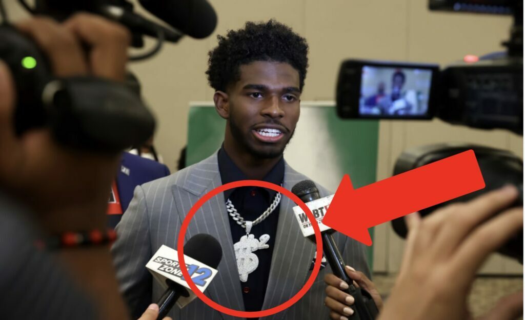 Shedeur Sanders Gets Diamond Chain And Pendant - outkick | OutKick