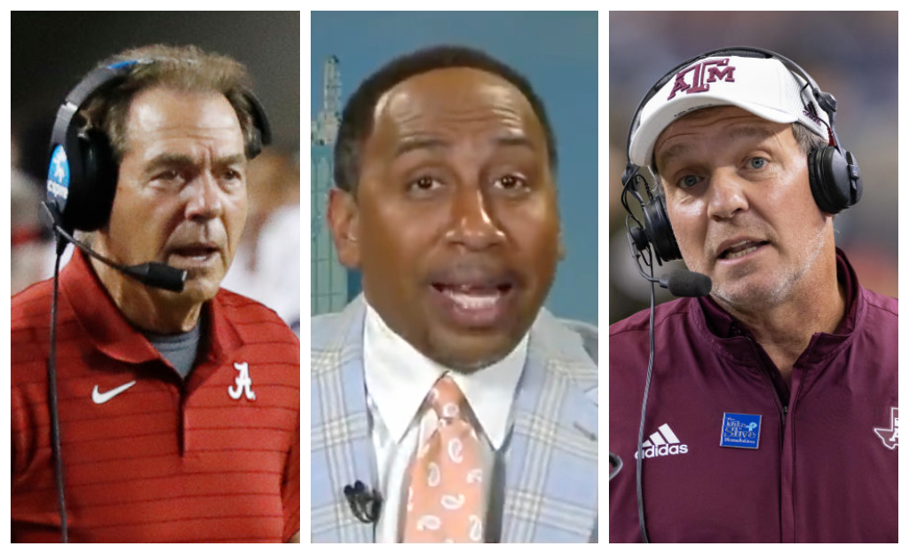 Stephen A. Smith Predicts Alabama Will Destroy Texas A&M - outkick ...