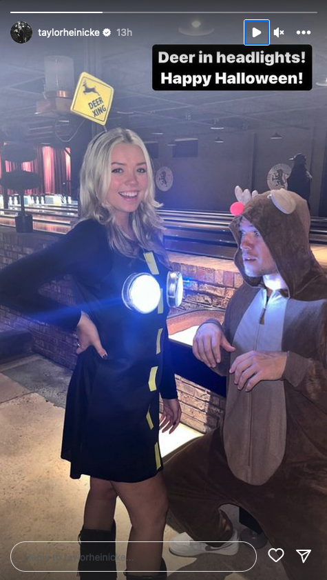 Taylor Heinicke's Deer In Headlights Halloween Costume Is Everything ...