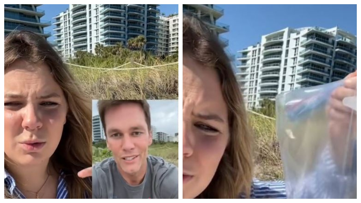 TikToker Plans To Sell Bags Of Sand From The Spot Tom Brady Announced His Retirement To Recoup ...