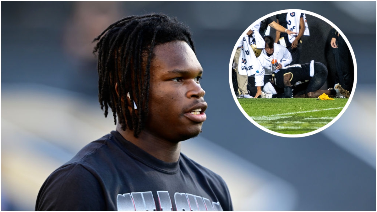 Travis Hunter Meets Up With Henry Blackburn After Brutal Hit - outkick ...