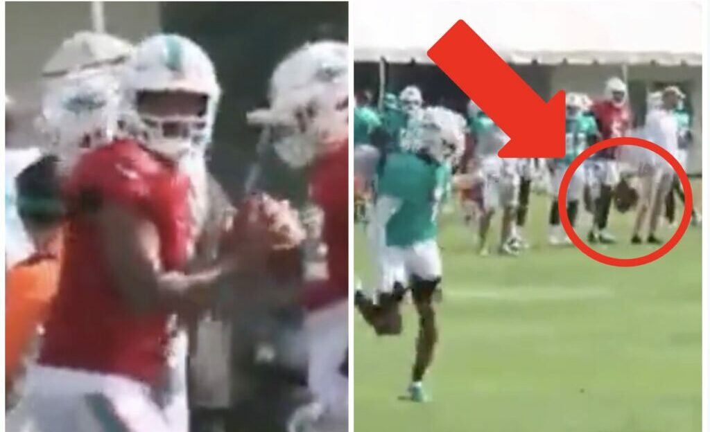 Tua Tagovailoa Throws Terrible Pass During Practice - outkick | OutKick