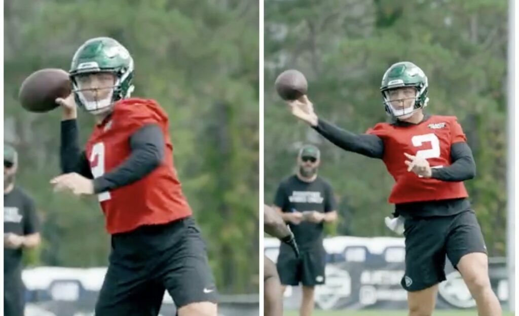 Zach Wilson Throws Incredible Pass During Practice - outkick | OutKick