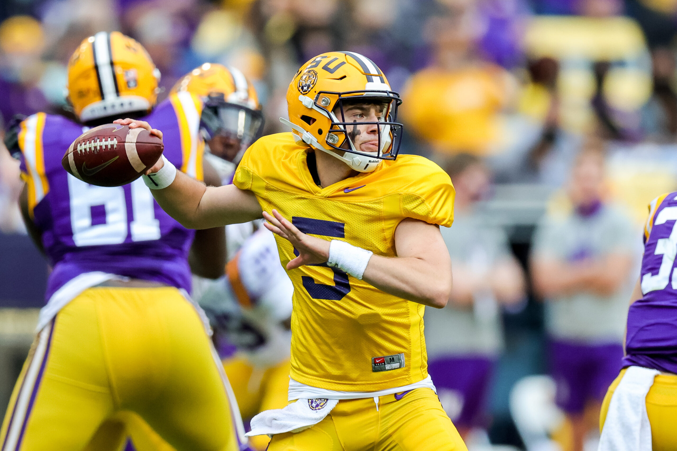 LSU Football Spring Game Saturday May Be Impactful In Quarterback Race ...