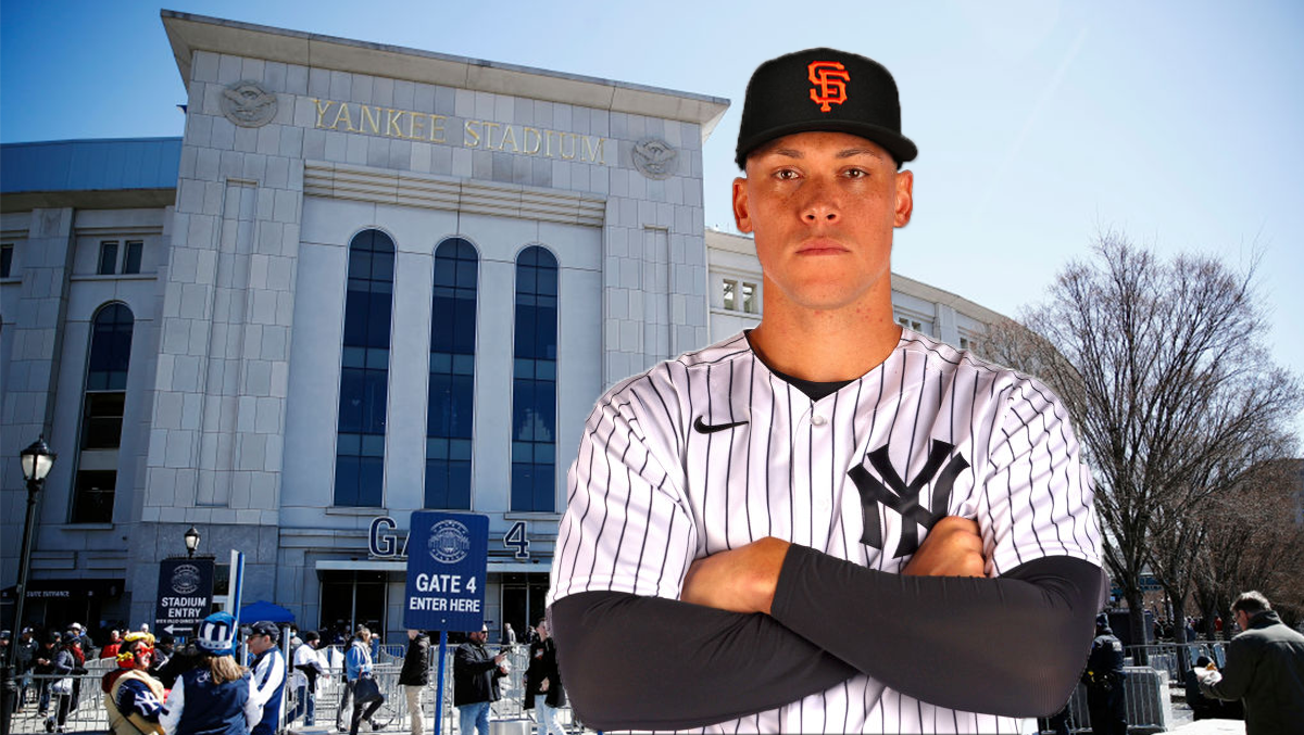 Giants Legend Arson Judge Arrives To Yankee Stadium On Opening Day ...