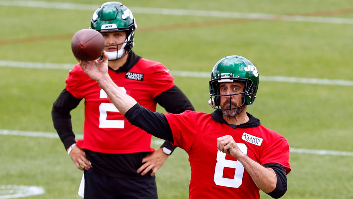 Aaron Rodgers Roasts Zach Wilson Over Infamous Viral Quote At OTAs | OutKick