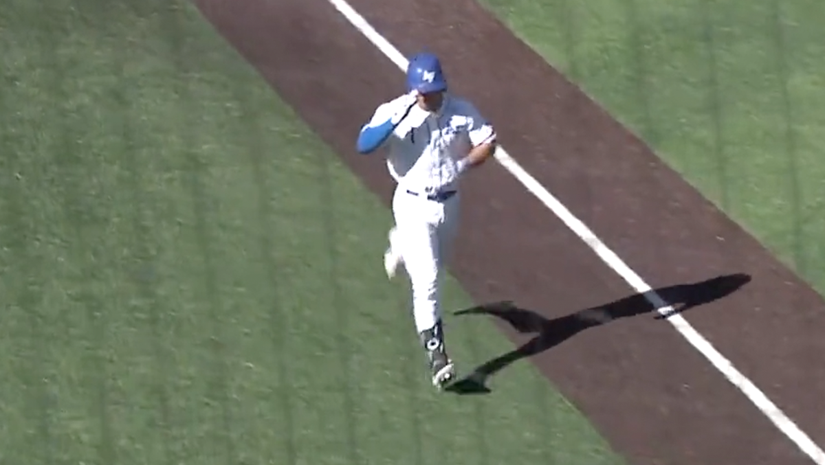 Air Force Slugger Salutes Goodbye After MASHING 500ft+ Home Run | OutKick