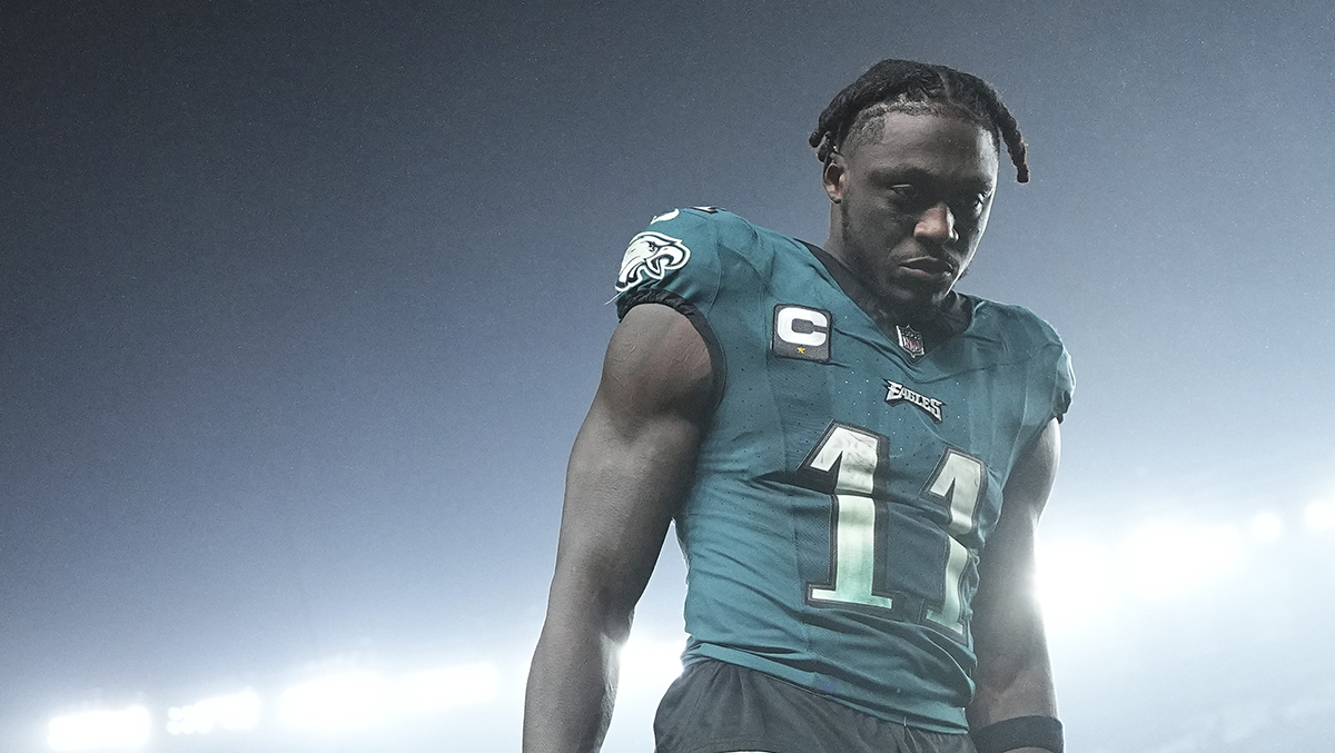 AJ Brown Ducks Media After Eagles' Collapse Against Cardinals | OutKick