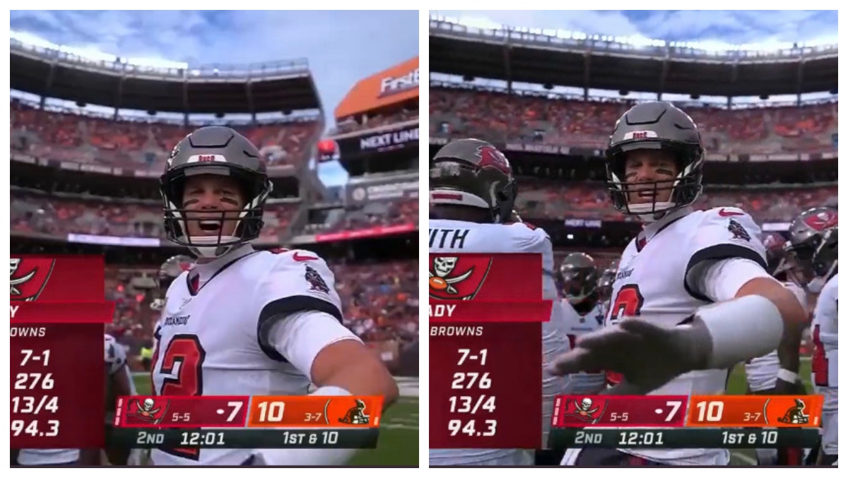 Tom Brady Has No Time For TV Camera Interrupting Bucs Huddle | OutKick