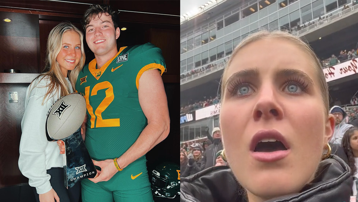 Baylor Girlfriend's Reaction To TCU Loss Goes From Joy To Heartbreak ...