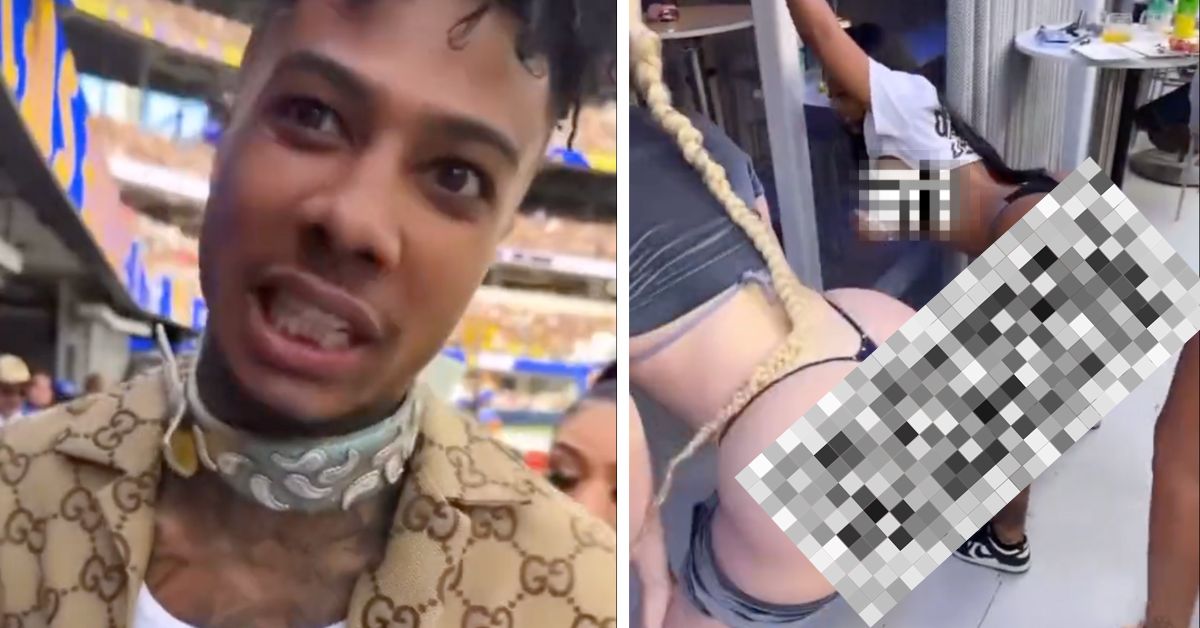 Rapper Blueface Turns Sofi Stadium Suite Into Strip Club With Loads Of Cash And Half Naked Women