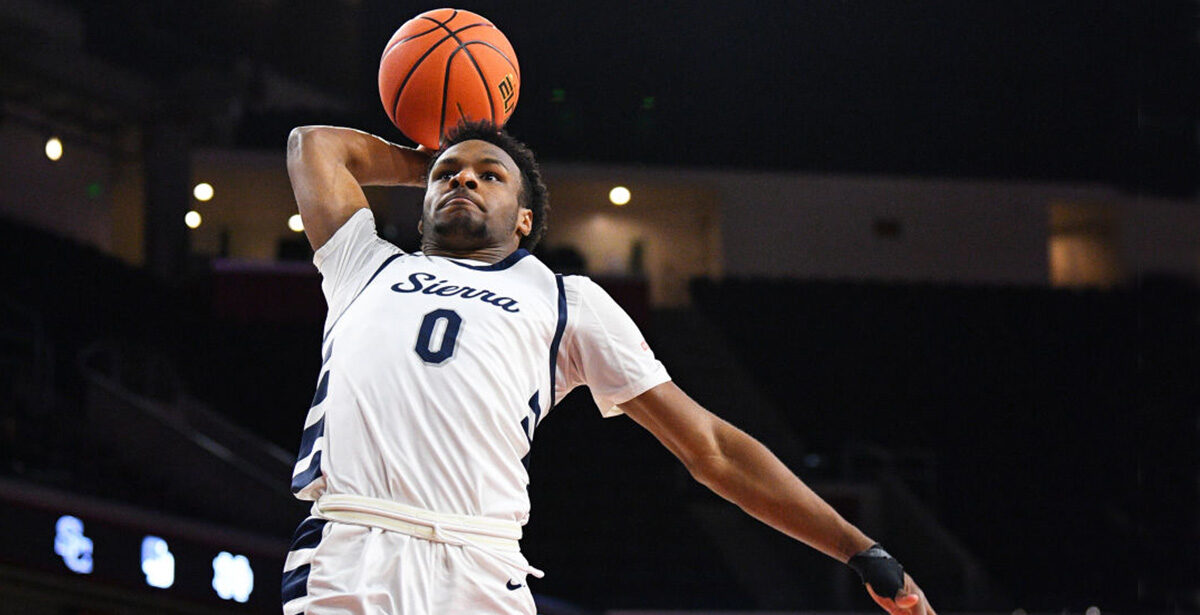 Bronny James Gets Autographed Card With Topps At McDonald's Game | OutKick