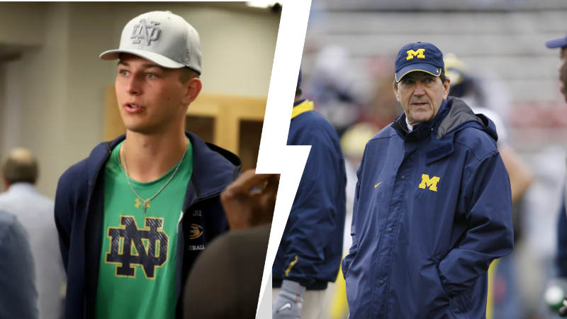 Grandson of Legendary Michigan HC Lloyd Carr Commits to Notre Dame ...