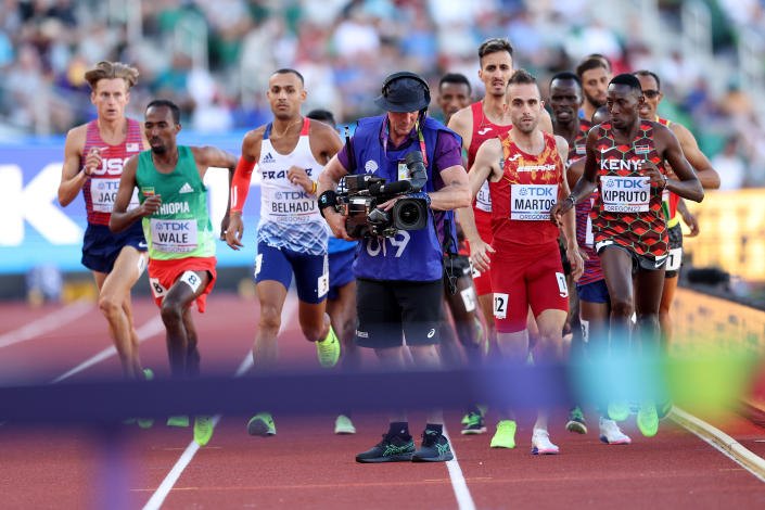 Cameraman Accidentally Stumbles Onto Track During World Championship ...